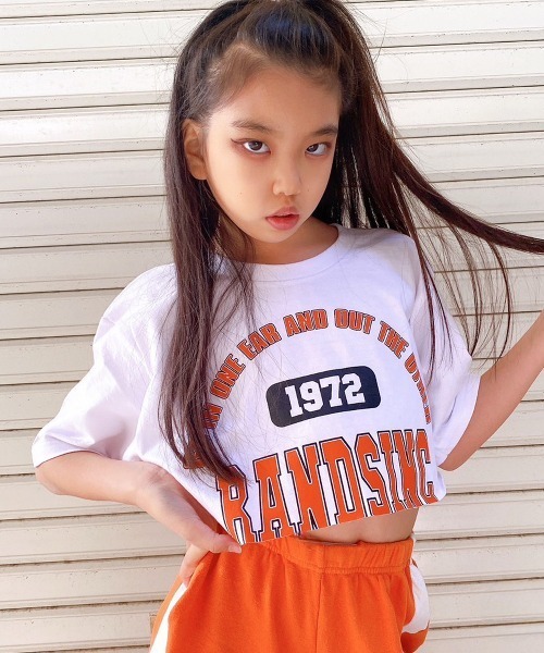 Rands（ランズ）の「rands ロゴカットオフショートt キッズ 半袖（tシャツ カットソー）」 Wear