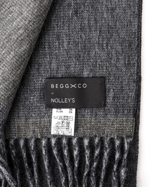 Begg & Co（ベグアンドコー）の「【BEGG&CO/ベグアンドコー】別注ウールアンゴラパネルマフラー30（マフラー）」 - WEAR