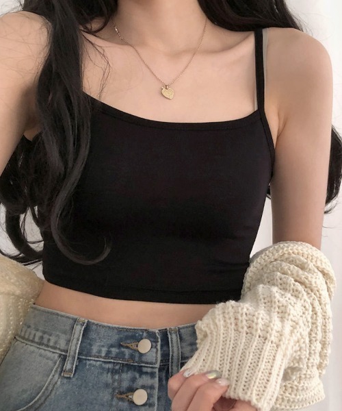 REMUR（レミュール）の「クロップド丈キャミソール（キャミソール）」 - WEAR