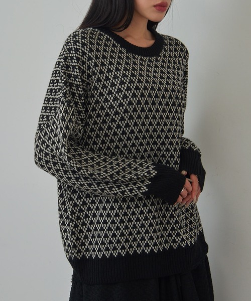 SETUP7（セットアップセブン）の「【SETUP7】ミニアーガイル柄ニットPO GLR（ニット/セーター）」 - WEAR