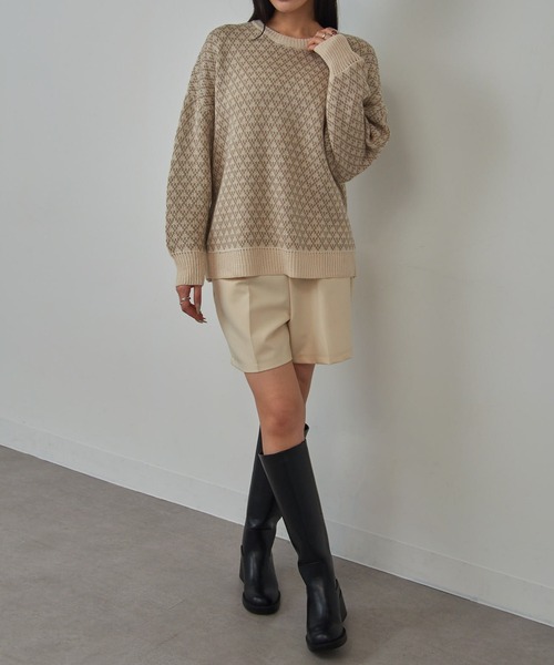 SETUP7（セットアップセブン）の「【SETUP7】ミニアーガイル柄ニットPO GLR（ニット/セーター）」 - WEAR