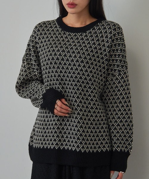 SETUP7（セットアップセブン）の「【SETUP7】ミニアーガイル柄ニットPO GLR（ニット/セーター）」 - WEAR