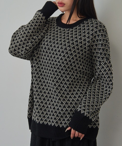 SETUP7（セットアップセブン）の「【SETUP7】ミニアーガイル柄ニットPO GLR（ニット/セーター）」 - WEAR