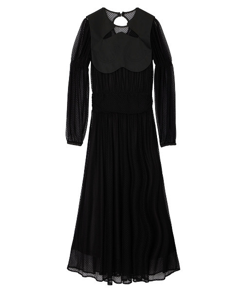 AMERI（アメリ）の「DEFORMATION COLLAR LACE DRESS（ワンピース）」 - WEAR