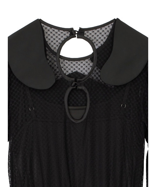 AMERI（アメリ）の「DEFORMATION COLLAR LACE DRESS（ワンピース）」 - WEAR