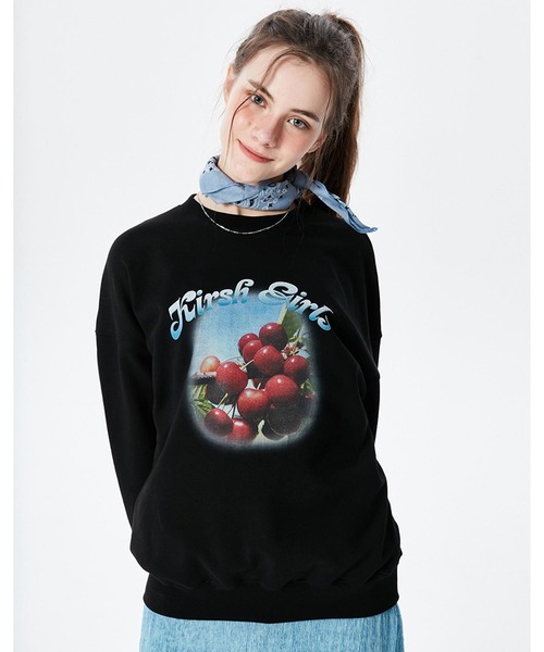 KIRSH（キルシー）の「『KIRSH/キルシー』KIRSH GIRL CHERRY PRINT SWEATSHIRT/キルシーガール ...