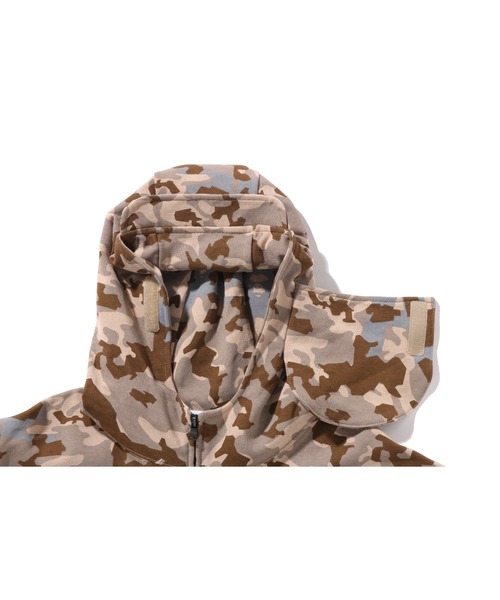 A BATHING APE（アベイシングエイプ）の「SAND CAMO MILITARY RELAXED FIT FULL ZIP MASK ...