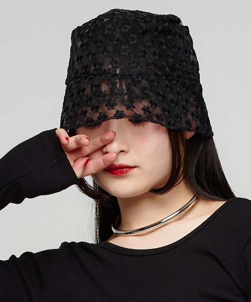 Narcissus（ナルシス）の「【Narcissus】フラワーシースルーバケットハット（ハット）」 - WEAR