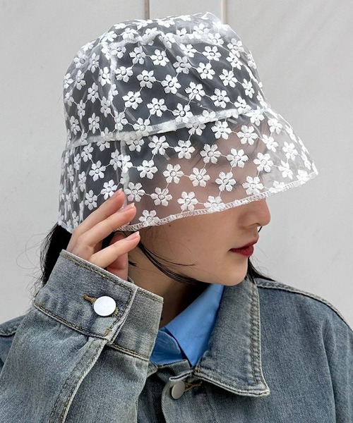 Narcissus（ナルシス）の「【Narcissus】フラワーシースルーバケットハット（ハット）」 - WEAR
