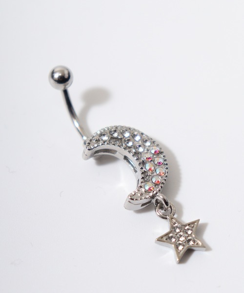 【セール】EVER METAL サージカルステンレス 316L アレルギー対応 ボディピアス デザイン へそピアス ナベル（ピアス（片耳用 ...