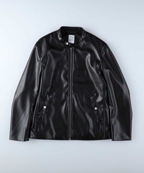 PLUS ONE（プラスワン）の「【PLUS ONE】PUライダースジャケット（ライダースジャケット）」 - WEAR