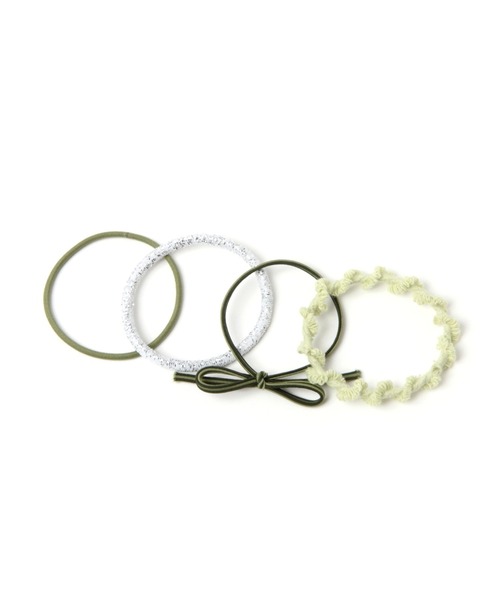 カラーリボンMIXヘアゴム4点セット / 102701（ヘアゴム）｜LAKOLE（ラコレ）のファッション通販 - ZOZOTOWN