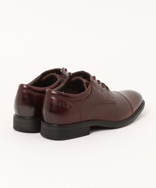 Clarks クラークス STEADWELL CAP【本革】メンズビジネスシューズ ドレスシューズ ストレートチップ(ステッドウェルキャップ) 26184677 マホガニー Clarks クラークス STEADWELL CAP【本革】メンズビジネスシューズ
