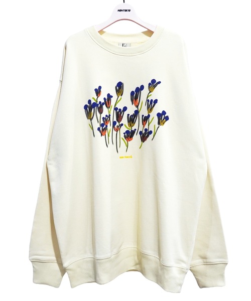 NON TOKYO（ノントーキョー）の「PRINT SWEAT(DRAWING FLOWER)（スウェット）」 - WEAR