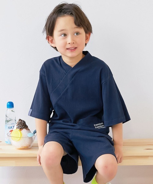 devirock（デビロック）の「すぽっと着られる 着心地やわらか 無地 おやすみ甚平（浴衣）」 - WEAR