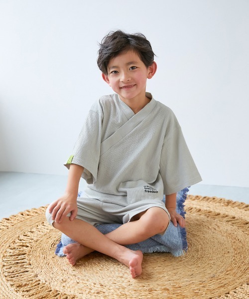 devirock（デビロック）の「すぽっと着られる 着心地やわらか 無地 おやすみ甚平（浴衣）」 - WEAR