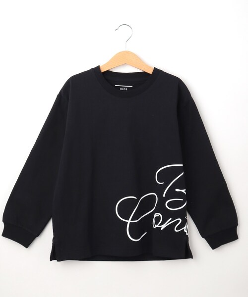 BASECONTROL（ベースコントロール）の「 KIDS コットン天竺 ロゴデザインバリエーション 長袖Tシャツ（Tシャツ/カットソー ...