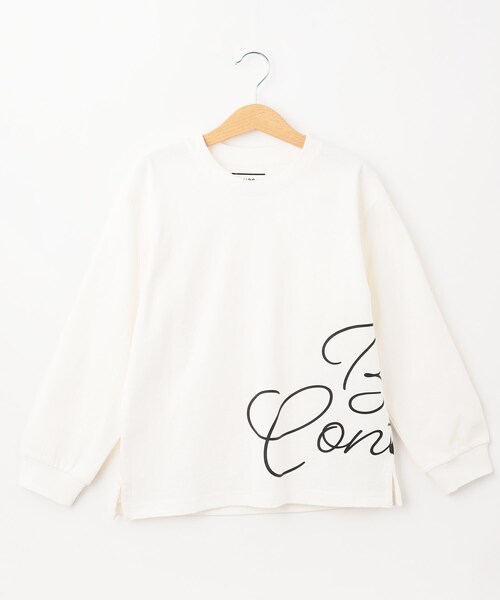 BASECONTROL（ベースコントロール）の「 KIDS コットン天竺 ロゴデザインバリエーション 長袖Tシャツ（Tシャツ/カットソー ...