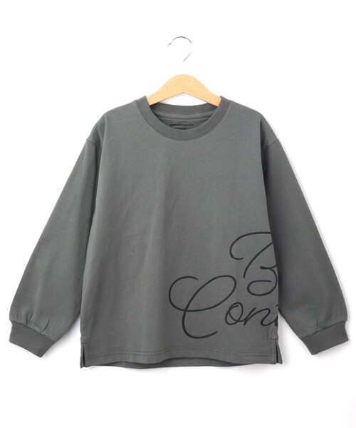BASECONTROL（ベースコントロール）の「 KIDS コットン天竺 ロゴデザインバリエーション 長袖Tシャツ（Tシャツ/カットソー ...
