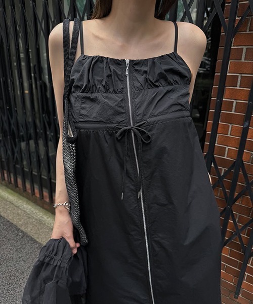 WILLFULLY（ウィルフリー）の「patchwork back pocket nylon camisole OP（ワンピース）」 - WEAR