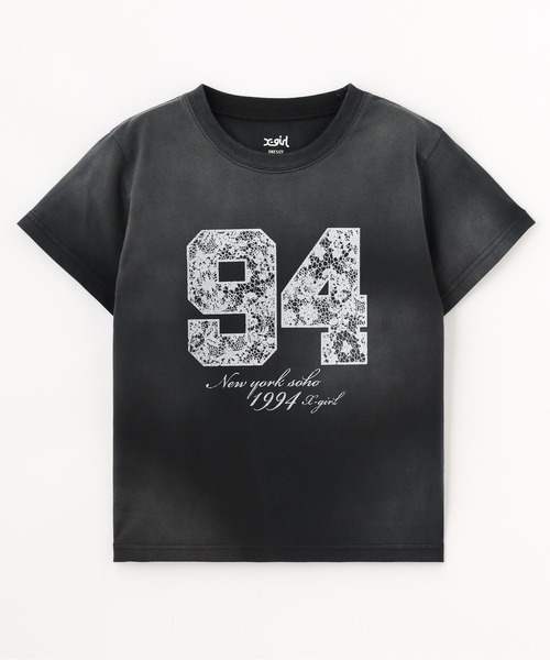 【セール】FADED LACE NUMBER S/S BABY TEE（Tシャツ/カットソー）｜X-girl（エックスガール）のファッション ...