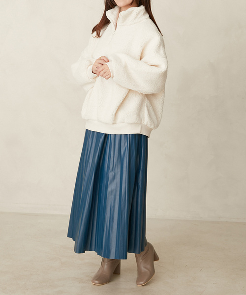 Jayro（ジャイロ）の「ボア スタンドハーフZIP プルオーバー（その他トップス）」 - WEAR