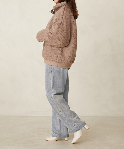 Jayro（ジャイロ）の「ボア スタンドハーフZIP プルオーバー（その他トップス）」 - WEAR