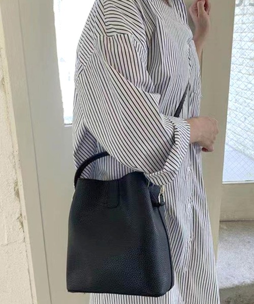 SETUP7（セットアップセブン）の「【SETUP7】ショルダー付2WAYフェイクレザーバッグ KNF（ショルダーバッグ）」 - WEAR