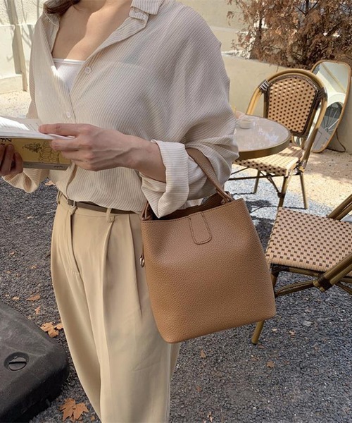 SETUP7（セットアップセブン）の「【SETUP7】ショルダー付2WAYフェイクレザーバッグ KNF（ショルダーバッグ）」 - WEAR