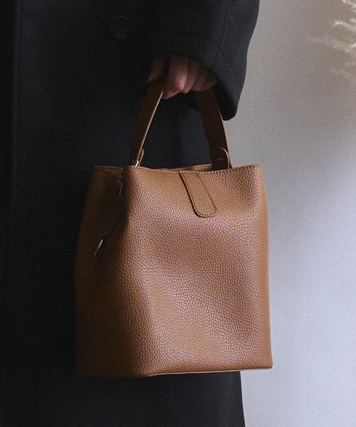 SETUP7（セットアップセブン）の「【SETUP7】ショルダー付2WAYフェイクレザーバッグ KNF（ショルダーバッグ）」 - WEAR