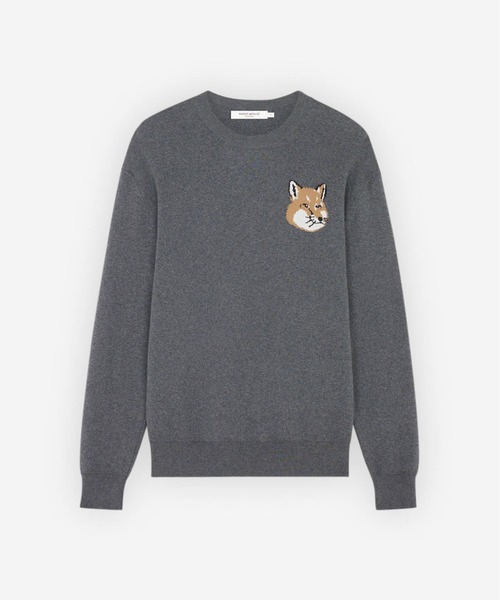 Maison Kitsune（メゾンキツネ）の「MINI FOX HEAD INTARSIA COMFORT JUMPER（ニット/セーター ...