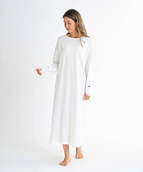 ROXY（ロキシー）の「OCEANIC BLUEPRINTS /ロキシーラッシュロングワンピース（水着）（ラッシュガード）」 - WEAR