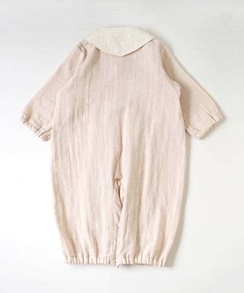 Hoppetta（ホッペッタ）の「Hoppetta plus Wｶﾞｰｾﾞ丸衿2wayﾄﾞﾚｽ 50-70cm（その他ベビーウェア）」 - WEAR