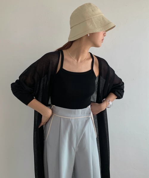 willfully（ウィルフリー）の「sheer gather long CD（カーディガン/ボレロ）」 - WEAR