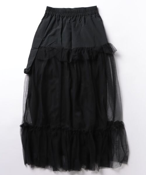 PICCIN（ピッチン）の「【WEB限定】チュールティアードカーゴスカート（スカート）」 - WEAR