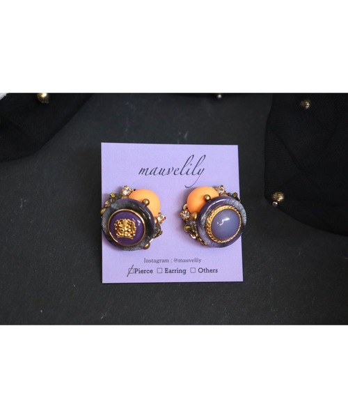 【mauvelily】Jewel macaron(MA)（ピアス（両耳用））｜tone（トーン）のファッション通販 - ZOZOTOWN