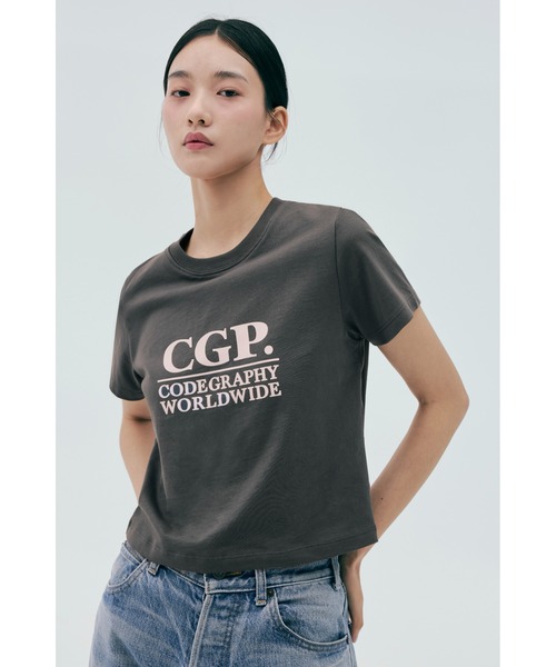 codegraphy（コードグラフィー）の「(Women) CGP Square Logo Crop Short Sleeve T-Shirt CBEUWTS015（Tシャツ/カットソー ...