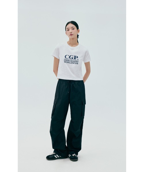 codegraphy（コードグラフィー）の「(Women) CGP Square Logo Crop Short Sleeve T-Shirt CBEUWTS015（Tシャツ/カットソー ...