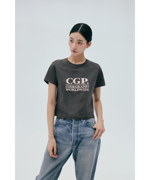 codegraphy（コードグラフィー）の「(Women) CGP Square Logo Crop Short Sleeve T-Shirt CBEUWTS015（Tシャツ/カットソー ...
