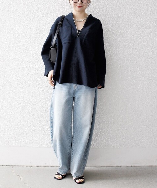 セール】SHIPS any:〈洗濯機可能〉フリース ライク ハーフジップ