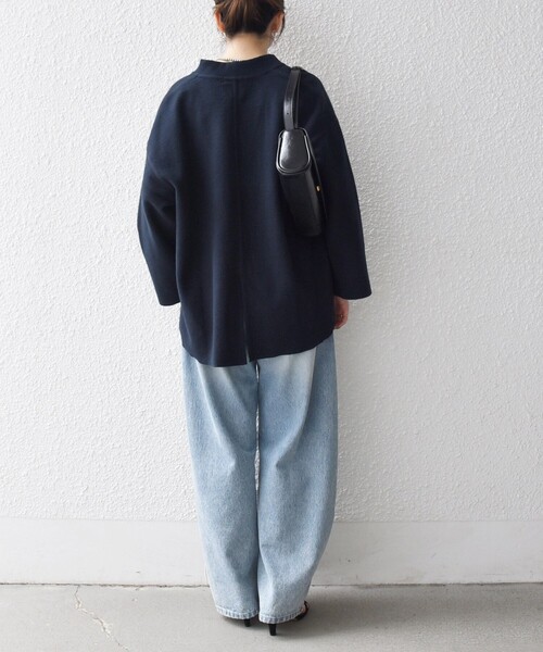 セール】SHIPS any:〈洗濯機可能〉フリース ライク ハーフジップ