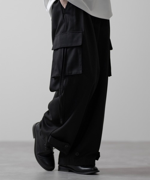CLEL（クレイル）の「【CLEL】M-47design TR loose parachute pants/M-47デザイン TRルーズ パラシュートパンツ【セットアップ対応】（カーゴパンツ ...