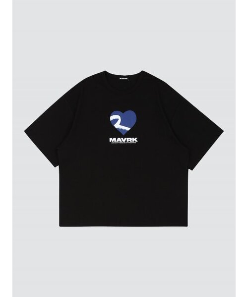 MVR Heart Logo Overfit T-Shirt [Black]（Tシャツ/カットソー）｜MAVRK（マーベリック）のファッション ...