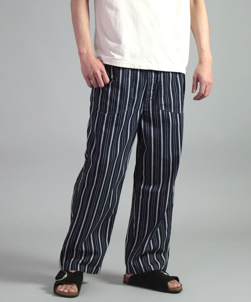 OMNIGOD（オムニゴッド）の「[OMNIGOD mens / オムニゴッド] 6.8ozストライプデニム PWイージーパンツ（デニムパンツ ...