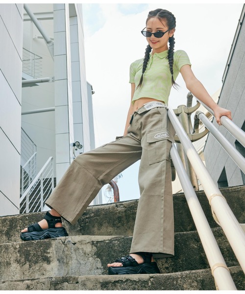 ANAP GiRL（アナップガール）の「【ANAPGiRL×mochuコラボ】2WAYカーゴパンツ（カーゴパンツ）」 - WEAR