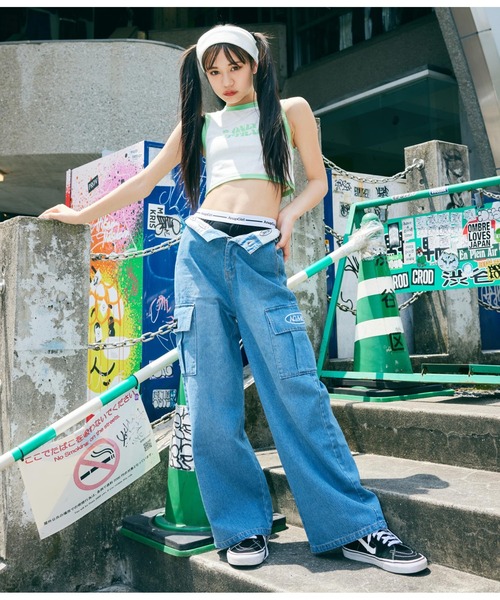 ANAP GiRL（アナップガール）の「【ANAPGiRL×mochuコラボ】2WAYカーゴパンツ（カーゴパンツ）」 - WEAR