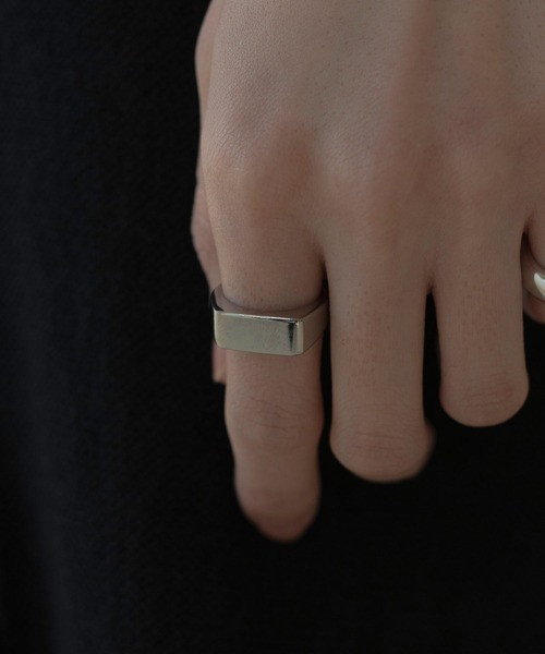 【novice】Rectangle Signet Ring[Stainless]（リング）｜novice（ノーヴィス）のファッション通販 - ZOZOTOWN