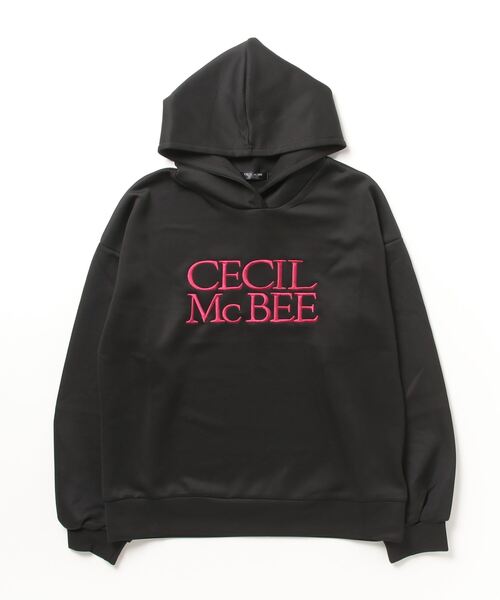CECIL McBEE（セシルマクビー）の「CECIL McBEE（セシルマクビー）ロゴ刺繍スウェットパーカー/プルオーバーフーディー（パーカー）」 - WEAR