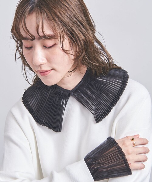 IRIS47（イリスフォーセブン）の「【別注】＜IRIS 47＞プリーツ カラー/付け襟（付け襟）」 - WEAR