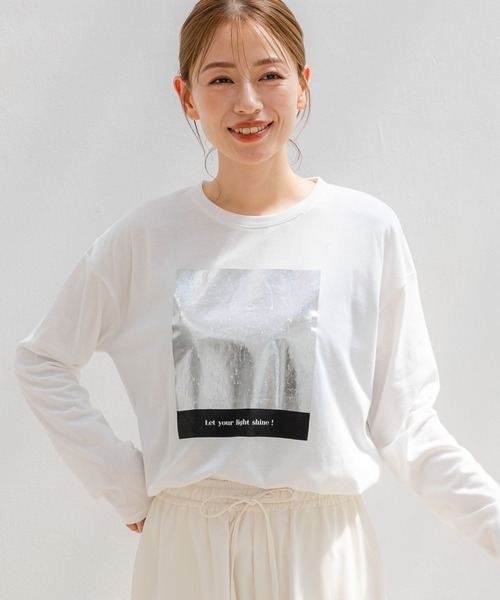 LAKOLE（ラコレ）の「箔プリント長袖T / 148085（Tシャツ/カットソー）」 - WEAR
